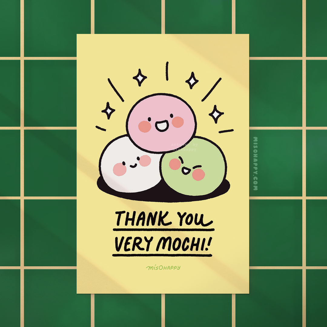"Thank You Very Mochi!" Print – MIS0HAPPY