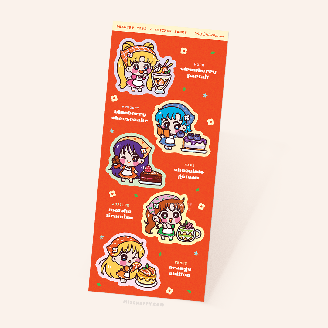 "Dessert Cafe" Sticker Sheet – MIS0HAPPY