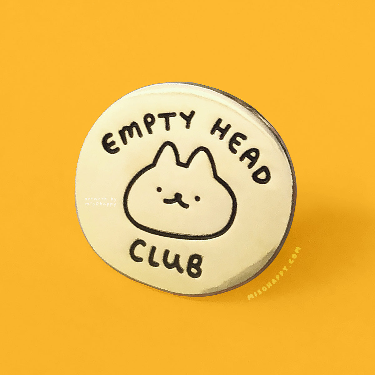 "Empty Head Club" Enamel Pin – MIS0HAPPY