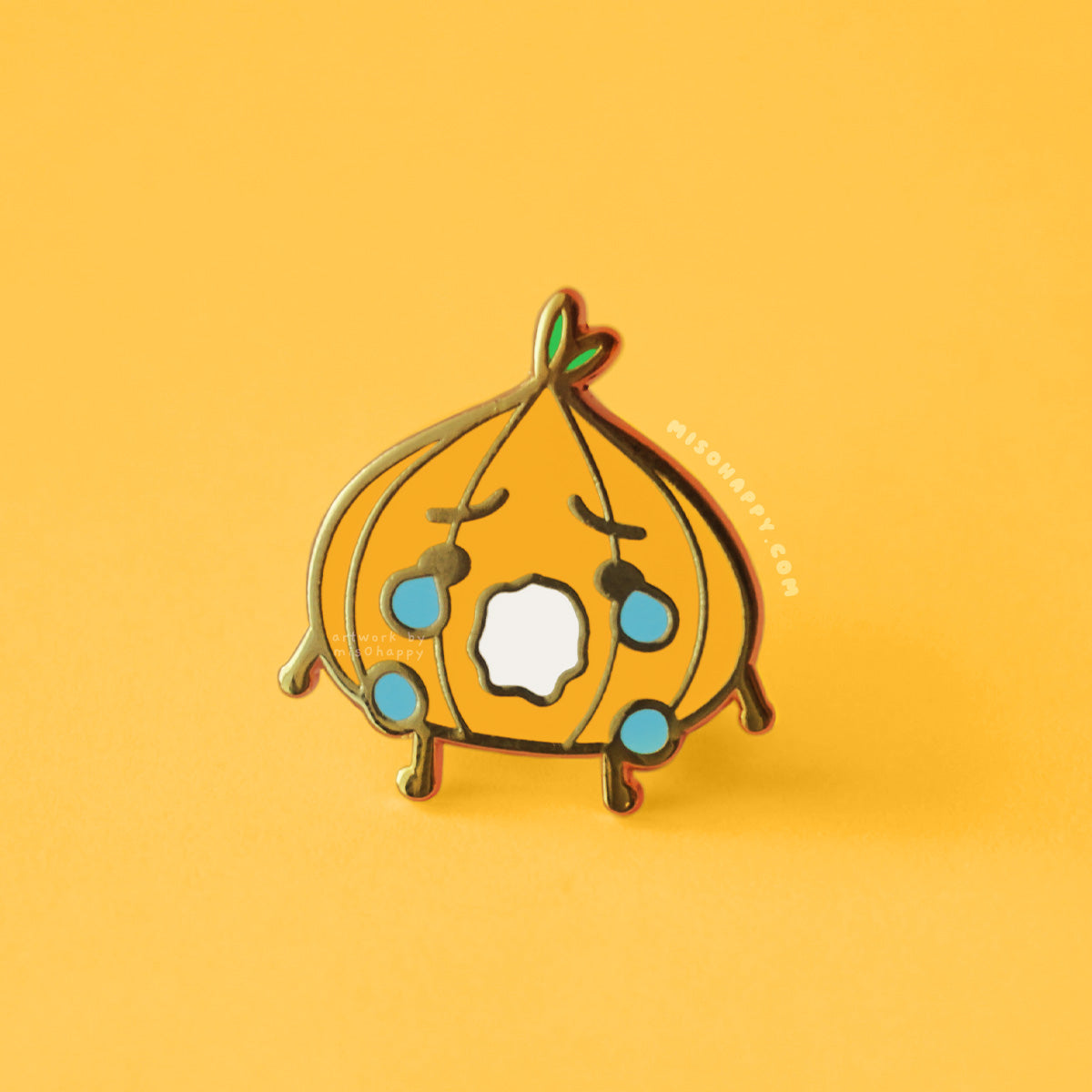 "Crybaby Onion (Yellow)" Enamel Pin – MIS0HAPPY